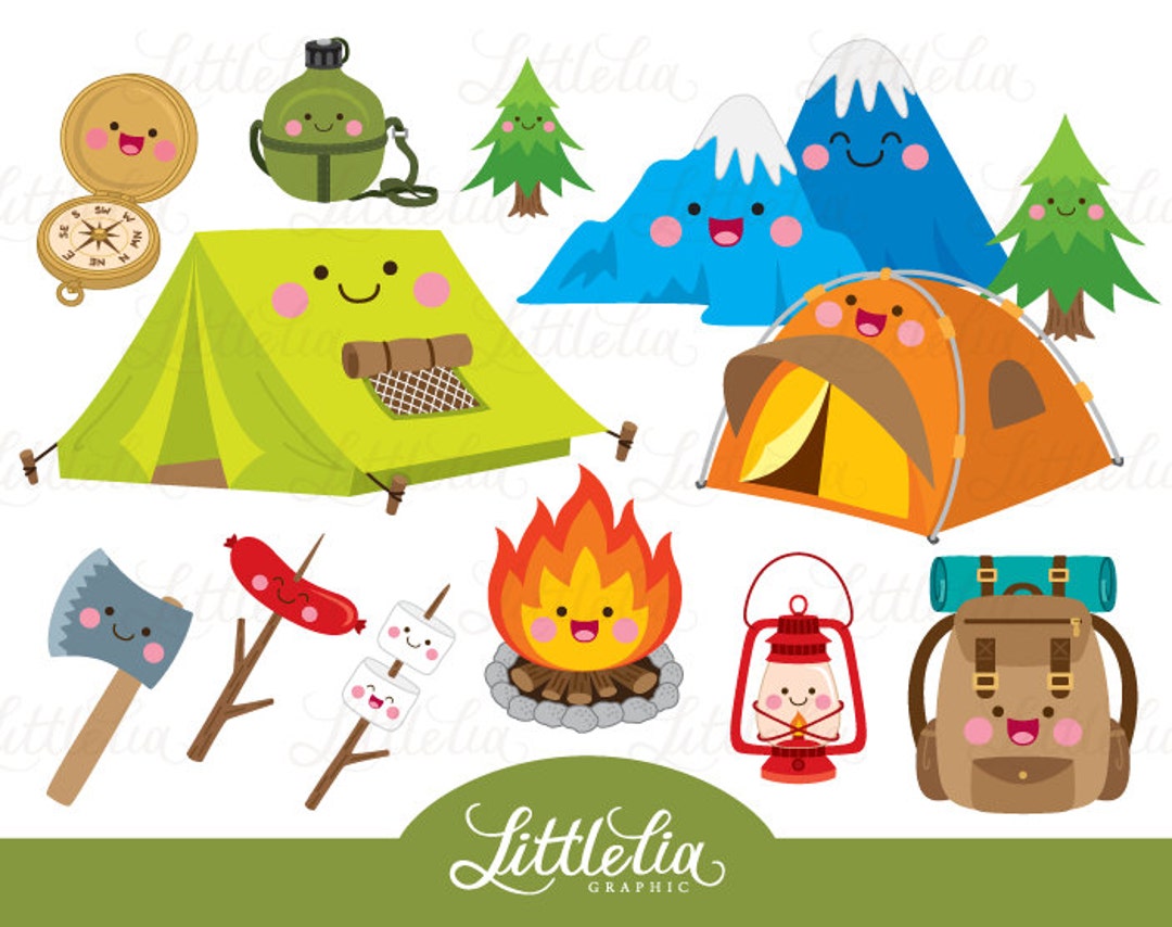 Camping Kawaii - Nature Kawaii - 17002 - Etsy