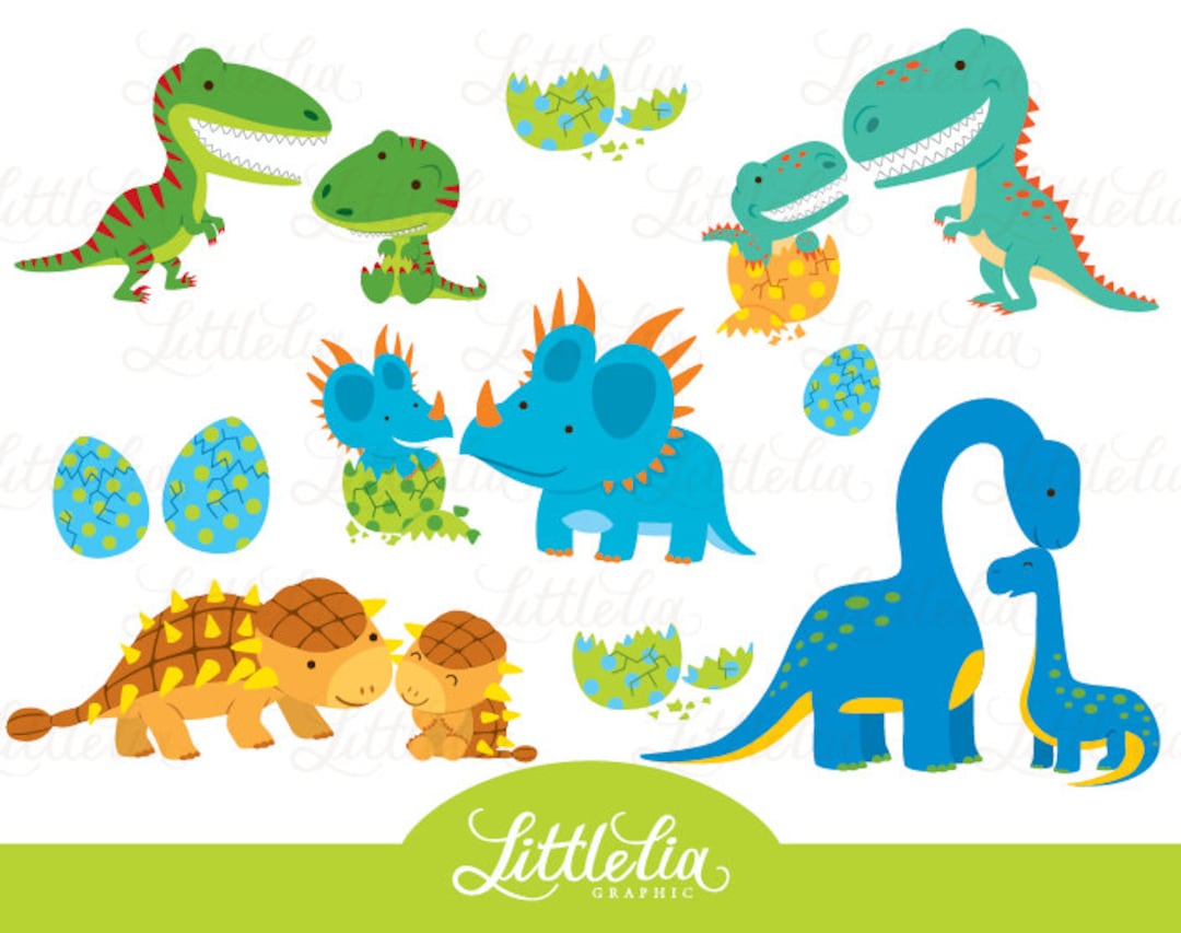 Mom and Baby Dinosaur - Baby Dinosaur - 16001 - Etsy