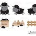 Baa Baa Black Sheep Clipart - Nursery Clipart - 16008 - Etsy