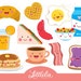 Breakfast Cute Clipart - Kawaii Clipart - 15095 - Etsy