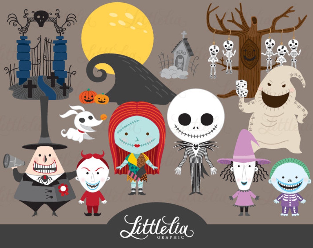 Skeleton King Halloween Clipart 16064 - Etsy UK