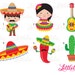 Fiesta Clipart Mexican Cinco De Mayo Clipart 15058 - Etsy
