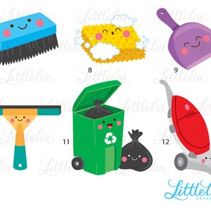 Cleaning Kawaii - Clean Day Kawaii - 16087 - Etsy