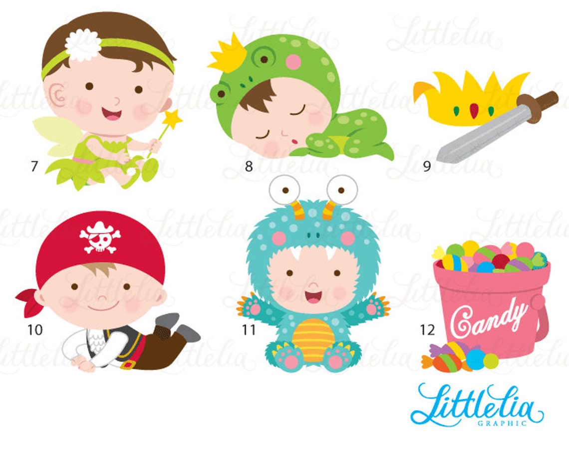 Baby Costume Clipart - Halloween Costume - 16057 - Etsy