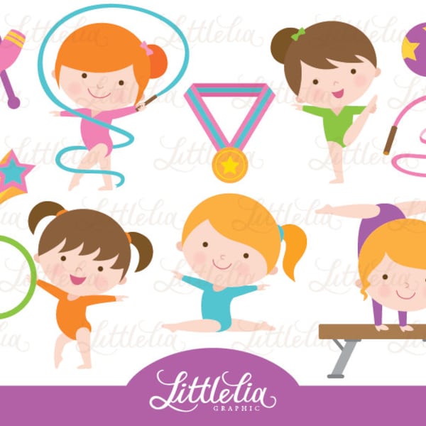 Gymnastic Clip Art - Etsy
