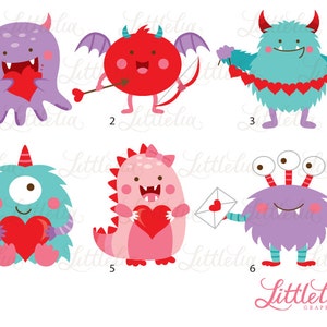 Saint-Valentin monstre clipart - clipart amour de monstre - 15101 ...