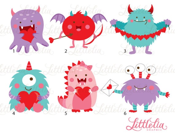 Love Monster Clip Art
