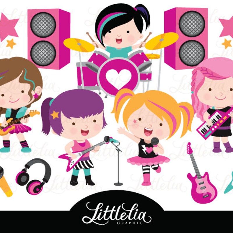 Rockstar Clipart - Etsy