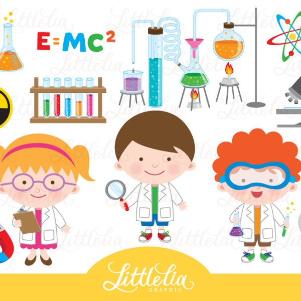 Mad Scientist Clipart - Etsy