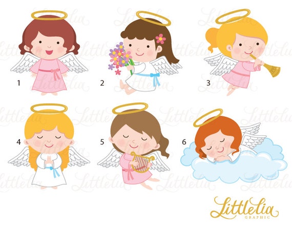3 Angels Clipart Images