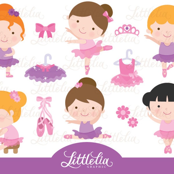 Ballerina Clipart - Etsy