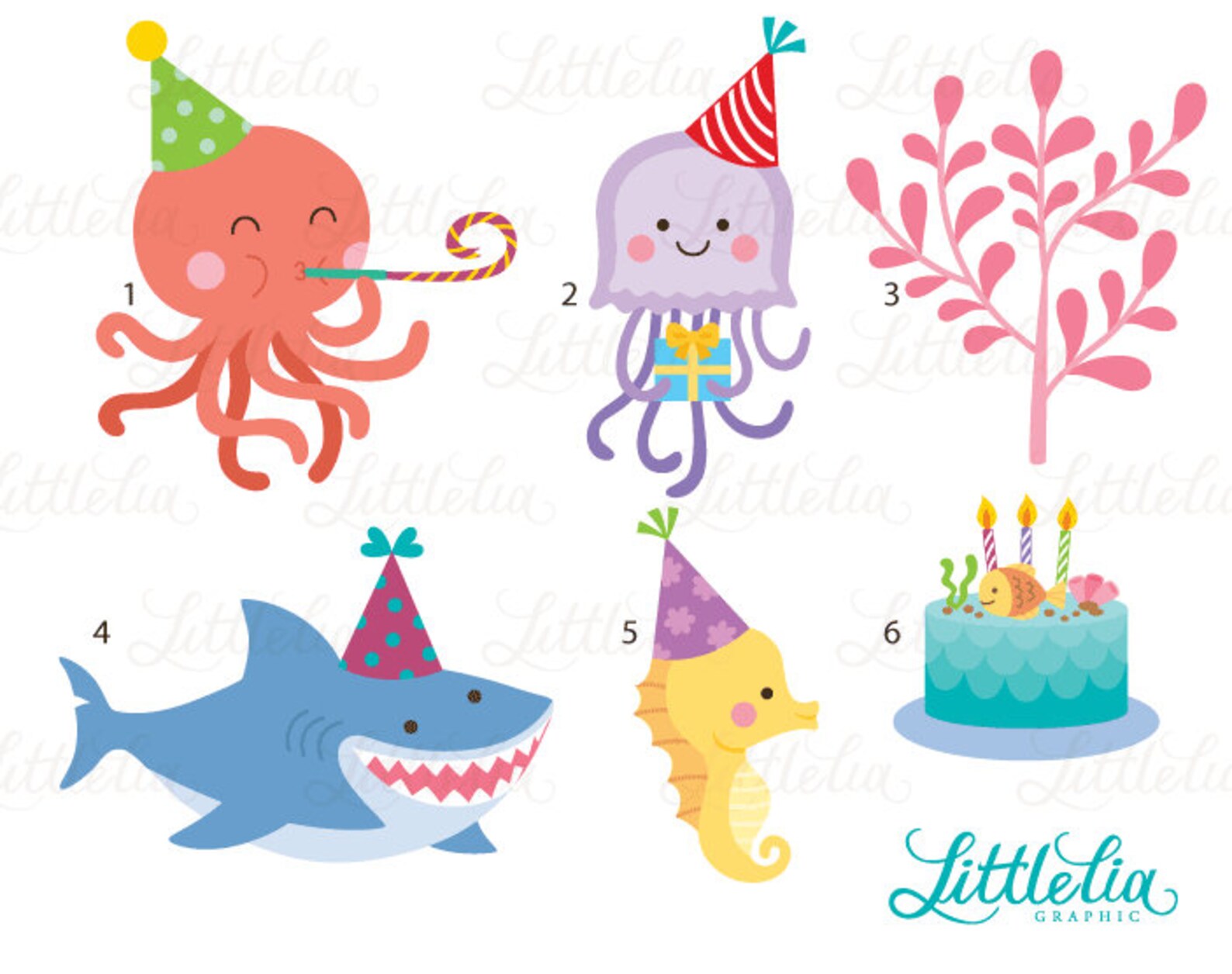 Sea Animal Party Underwater Party 17035 | Etsy