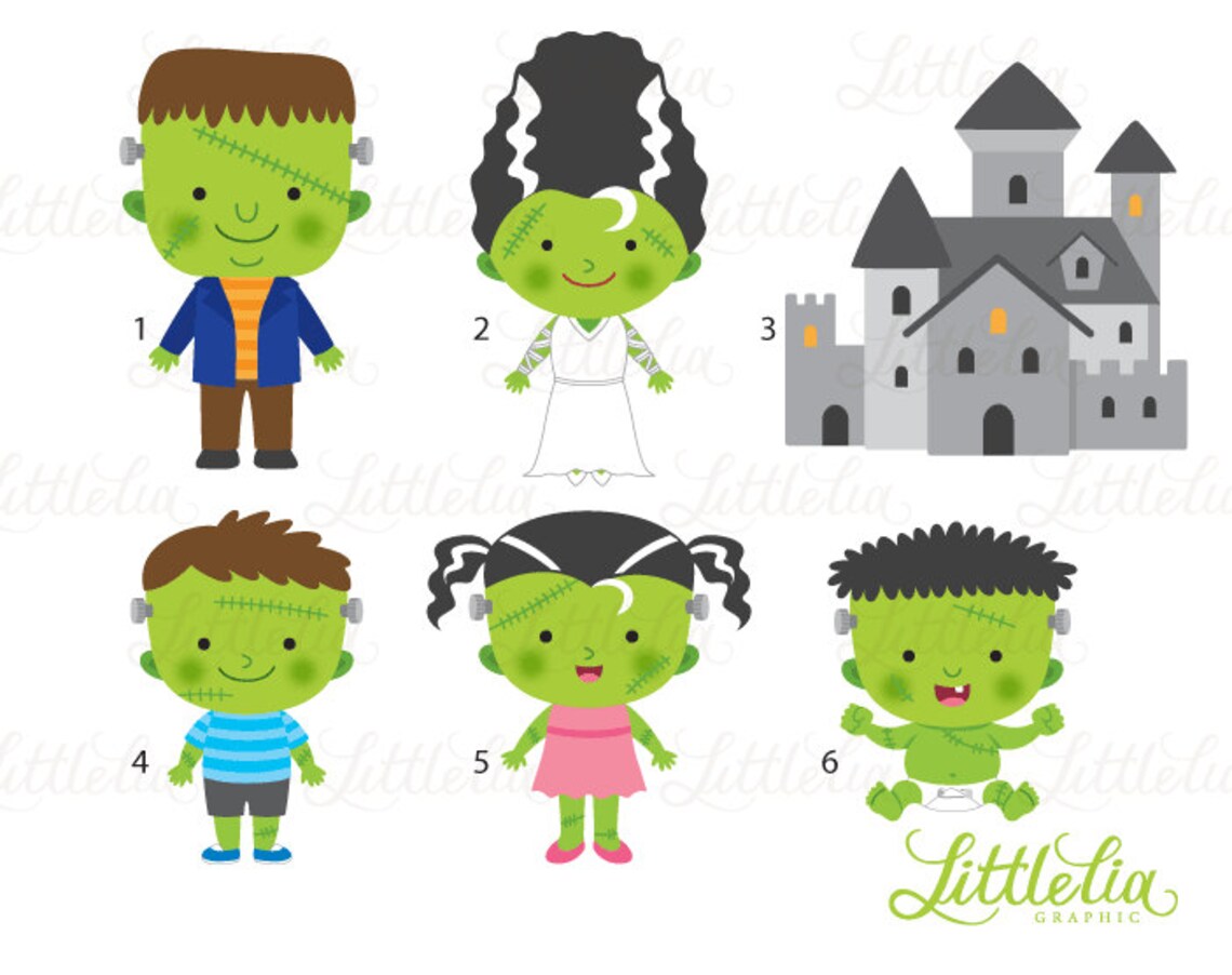 Frankenstein Family Halloween Family 16062 - Etsy