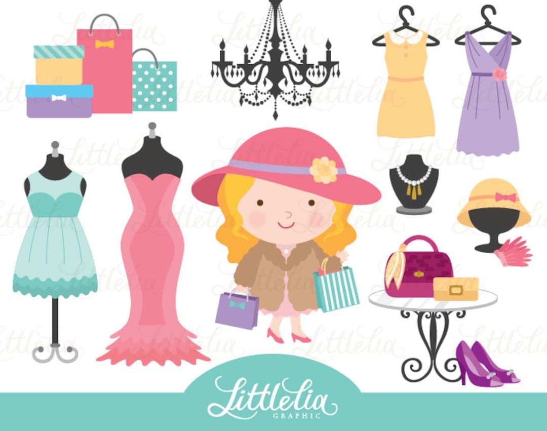 Boutique Clipart - Fashion Clipart - Retail Clipart 15036 - Etsy