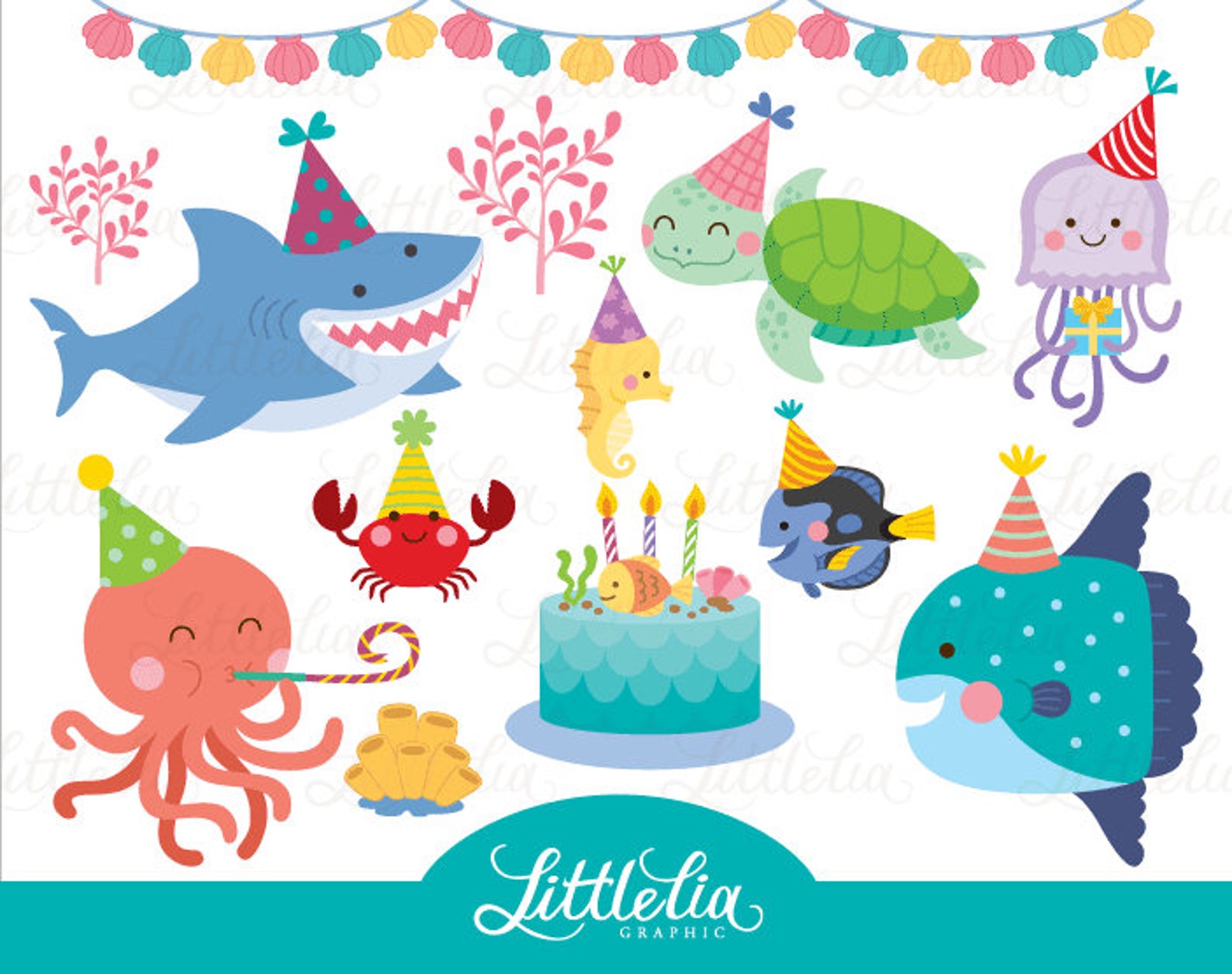 Sea Animal Party Underwater Party 17035 | Etsy