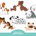 Dog Mom and Puppy Clipart - Family Clipart - 16053 - Etsy