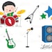 Rock Star Boys Clipart - Music Clipart - 16099 - Etsy