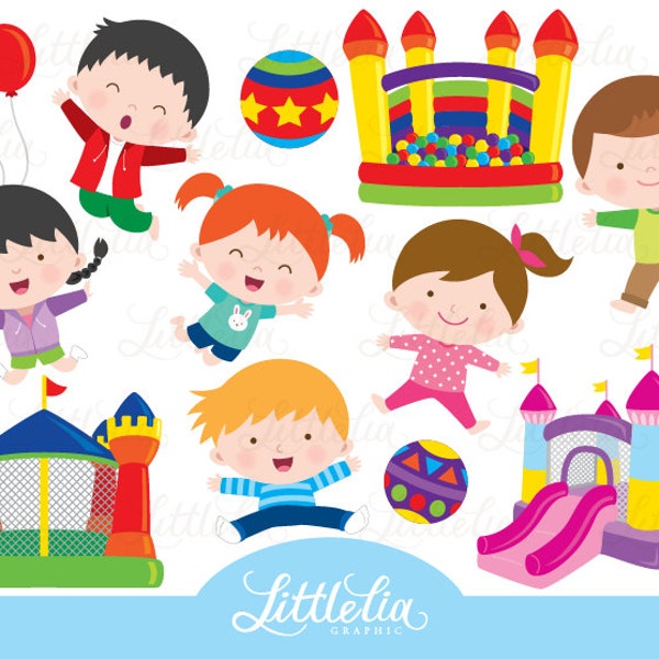 Bounce House Clipart - Etsy
