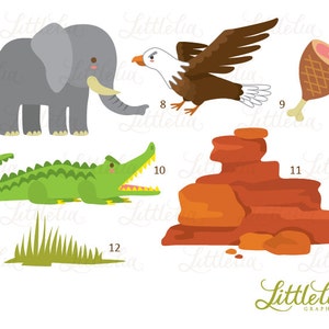 Fun Safari Adventure Clipart Set/ Instant Download - 14015 - Etsy