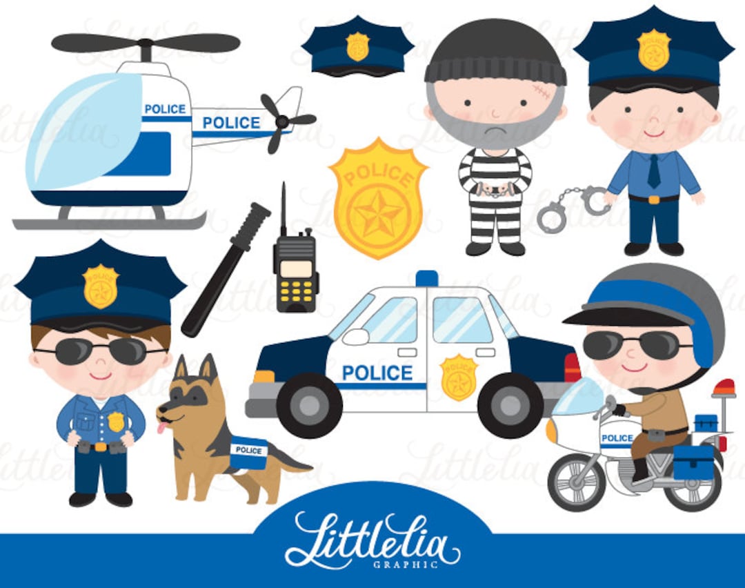 Police Clipart - Police Station Clipart - 15020 - Etsy Canada