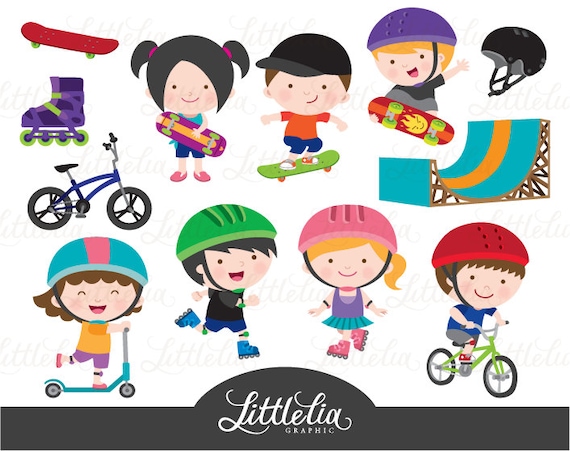Kids Scooter Clipart