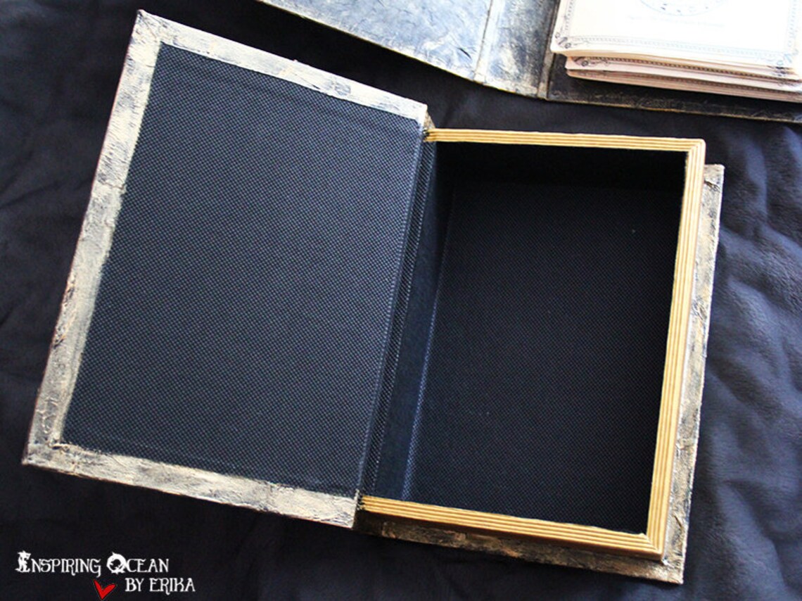 Plague Doctor, Mask, Book of Shadows, Grimoire Book Box With Crystal - Etsy