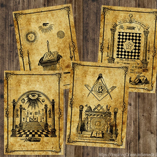 Masonic Certificate - Etsy