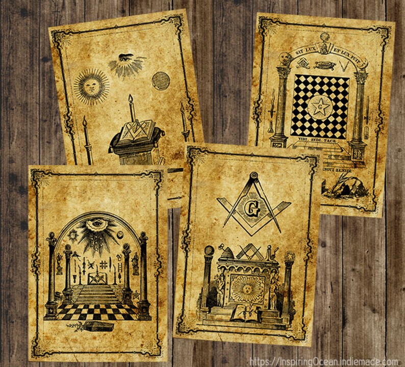 Masonic Occult Poster Pages Instant Digital Download - Etsy UK
