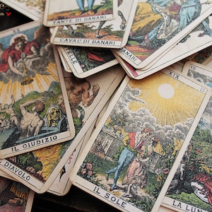 Handmade Italian Tarot Cards Deck, 78 Cards - Etsy