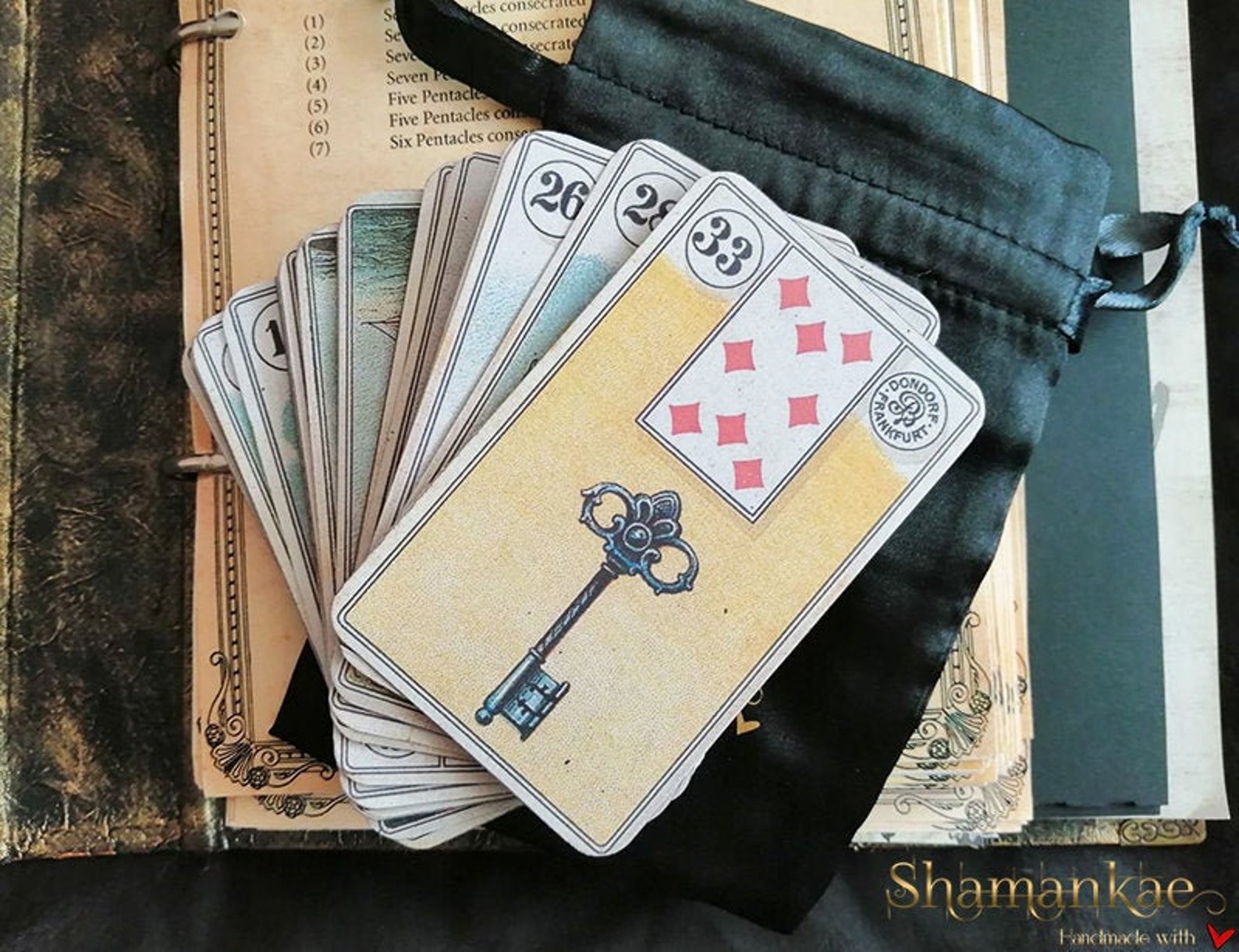 Lenormand Tarot Cards With Bag, 36 Cards, Full Deck - Etsy