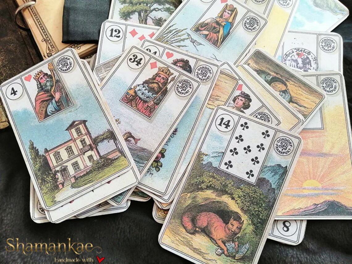 Lenormand Tarot Cards With Bag, 36 Cards, Full Deck - Etsy