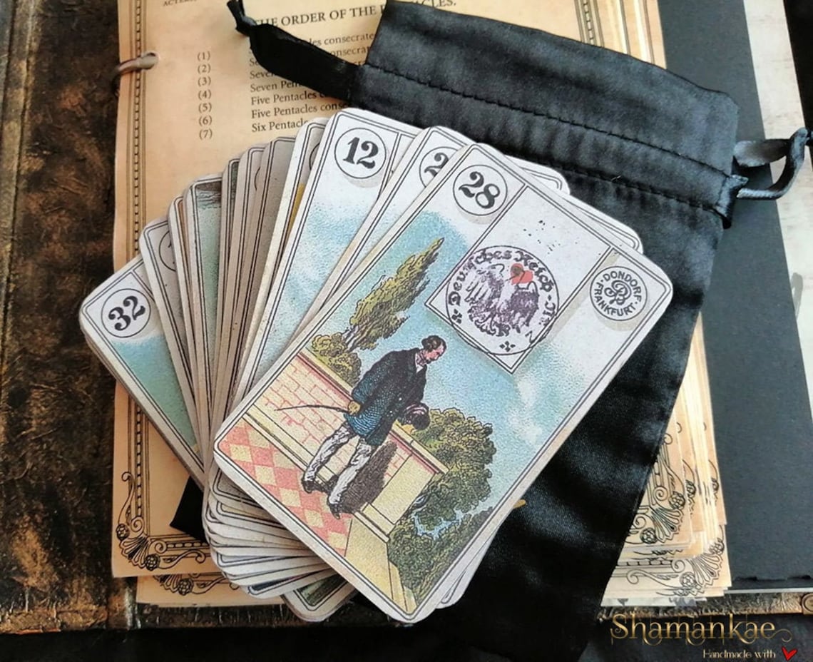 Lenormand Tarot Cards With Bag, 36 Cards, Full Deck - Etsy