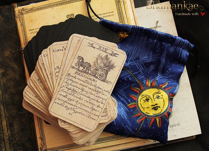 Handmade Antique Cartomancy Divination Cards 92 Cards - Etsy