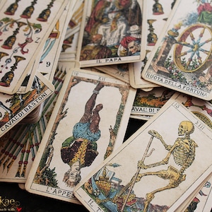 Handmade Italian Tarot Cards Deck, 78 Cards - Etsy