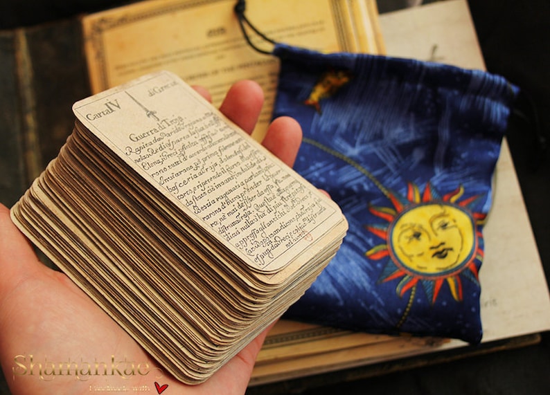 Handmade Antique Cartomancy Divination Cards 92 Cards - Etsy