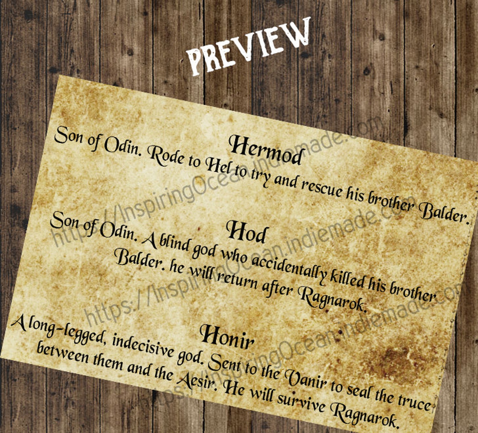 Book of Shadows Pages Norse Gods and Goddesses Instant - Etsy