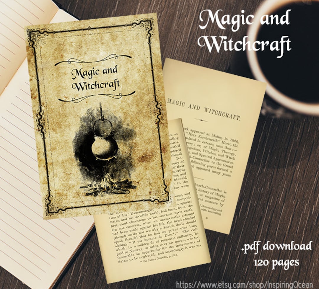 Magic and Witchcraft, Pdf Digital Download Book, 120 Pages - Etsy