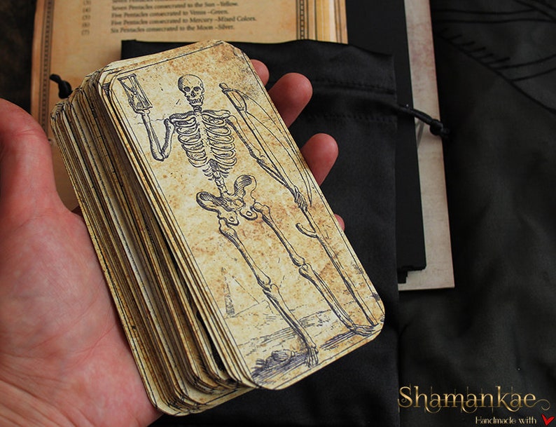 Large Handmade Ancient Tarot of Giuseppe Maria Mitelli Tarot Deck, 62 ...