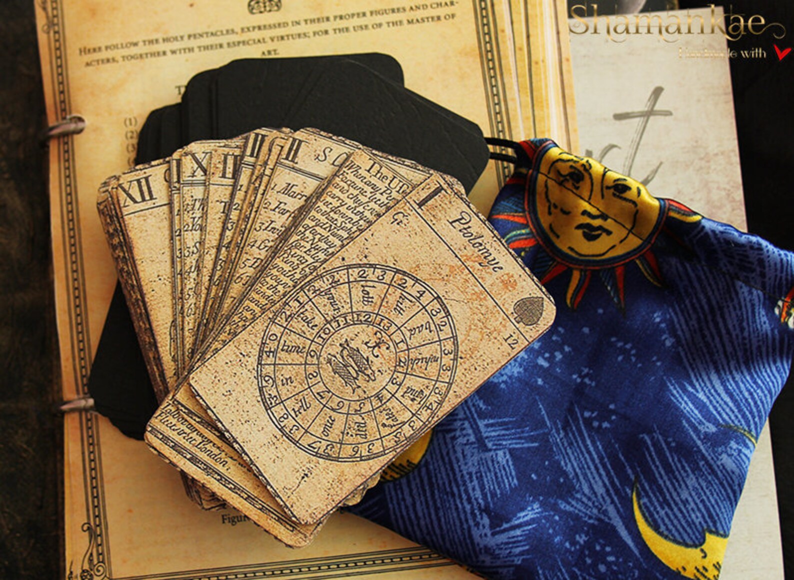 Handmade Antique Cartomancy Divination Cards 52 Cards How | Etsy