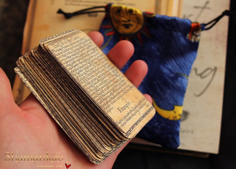 Handmade Antique Cartomancy Divination Cards 52 Cards How - Etsy