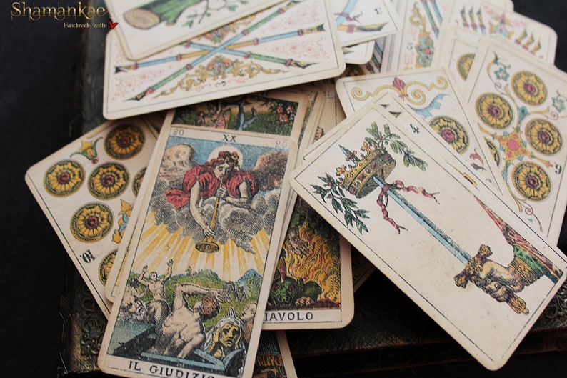Handmade Italian Tarot Cards Deck, 78 Cards - Etsy
