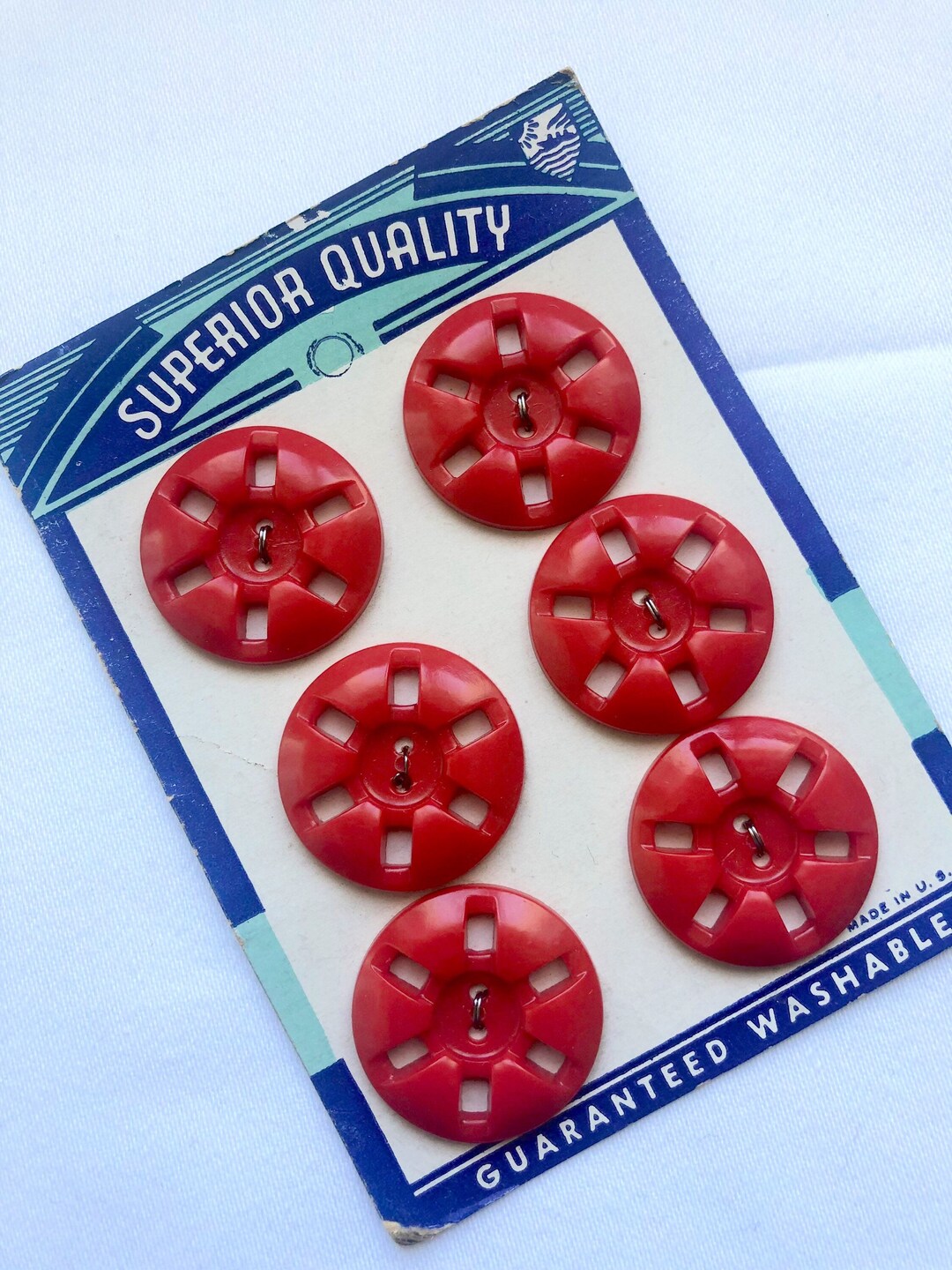 Original 1950s superior Quality Buttons - Etsy UK