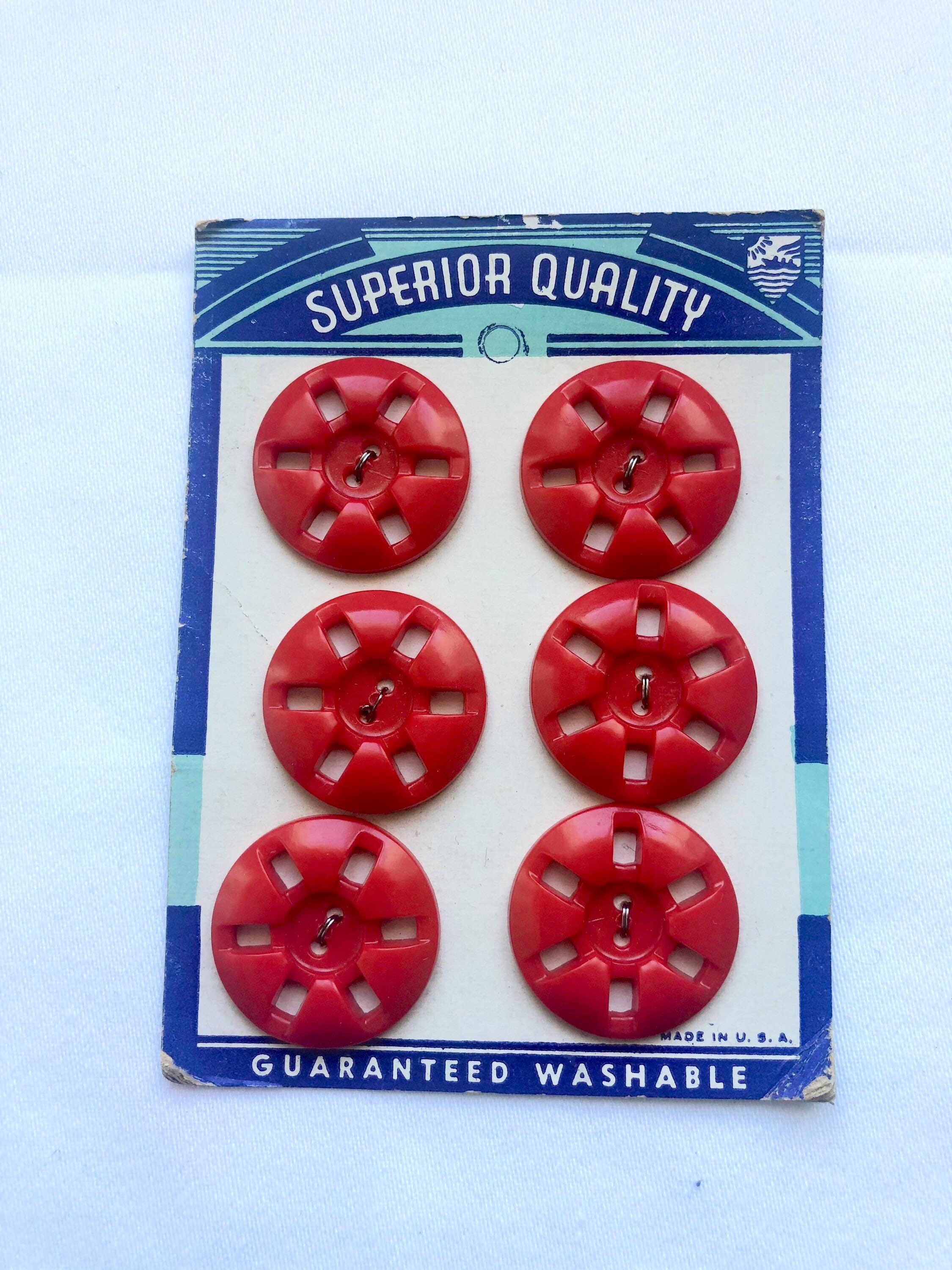 Original 1950s superior Quality Buttons - Etsy UK