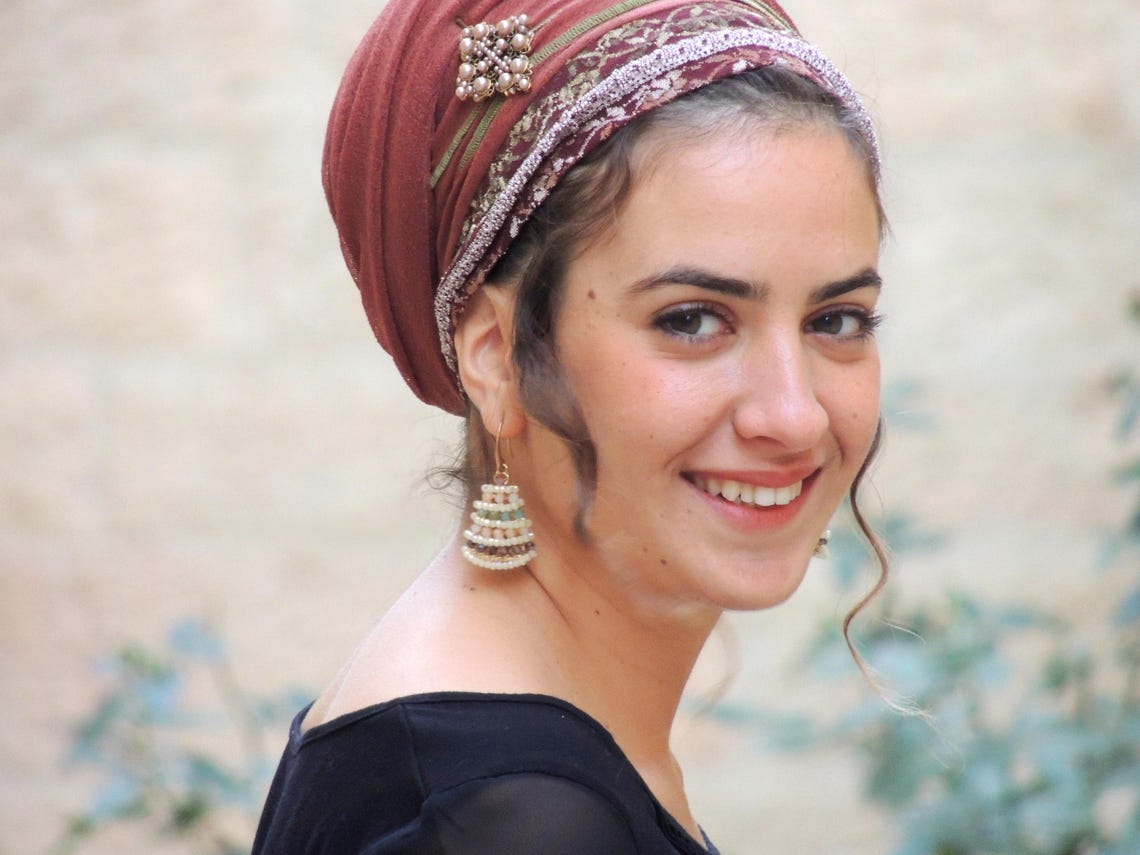 How To Sew Your HEADSCARF TICHEL Snood Tichel Pattern and | Etsy