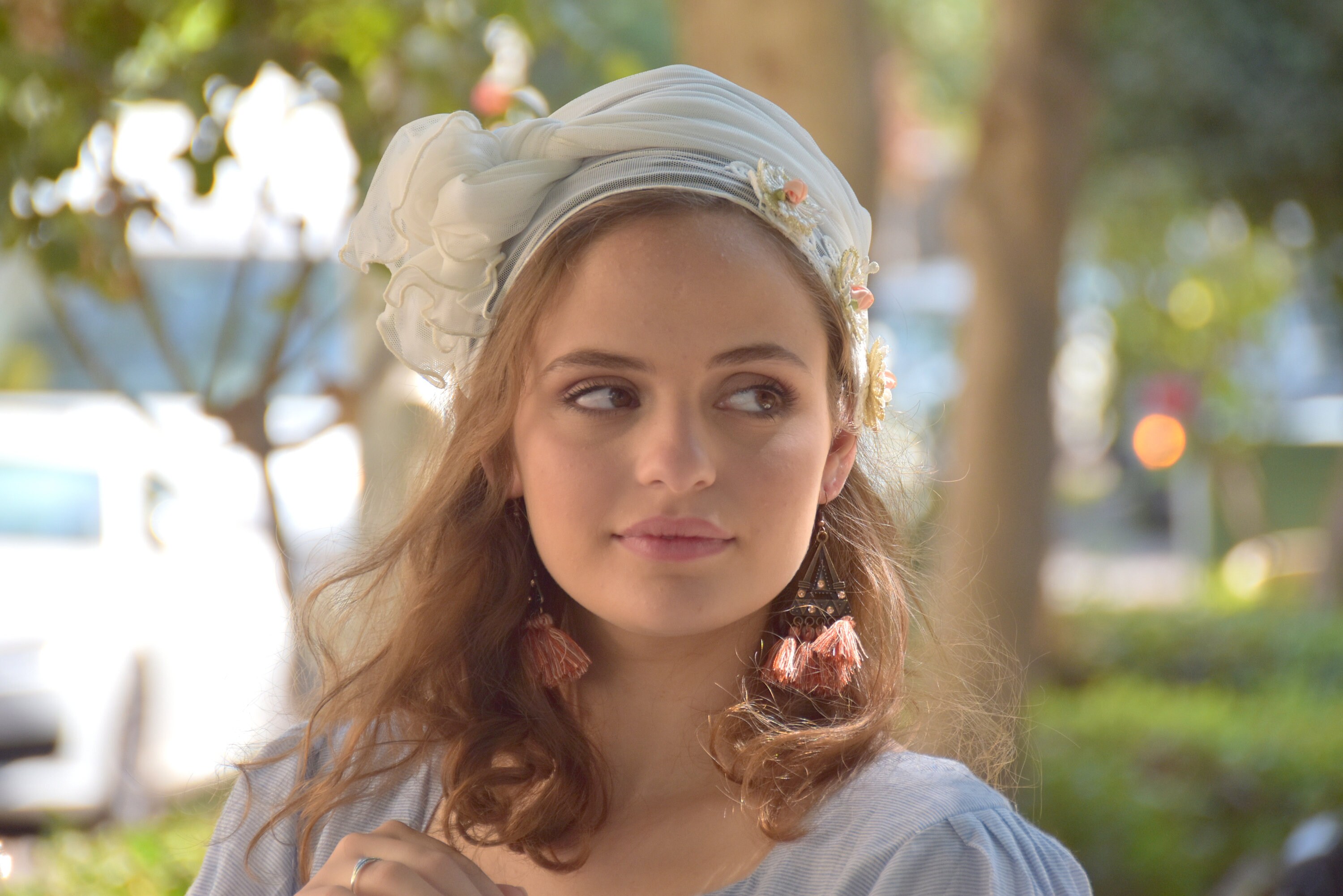 White Soft Headband Tichel, Snood, Head Scarf, Head Covering, Jewish ...