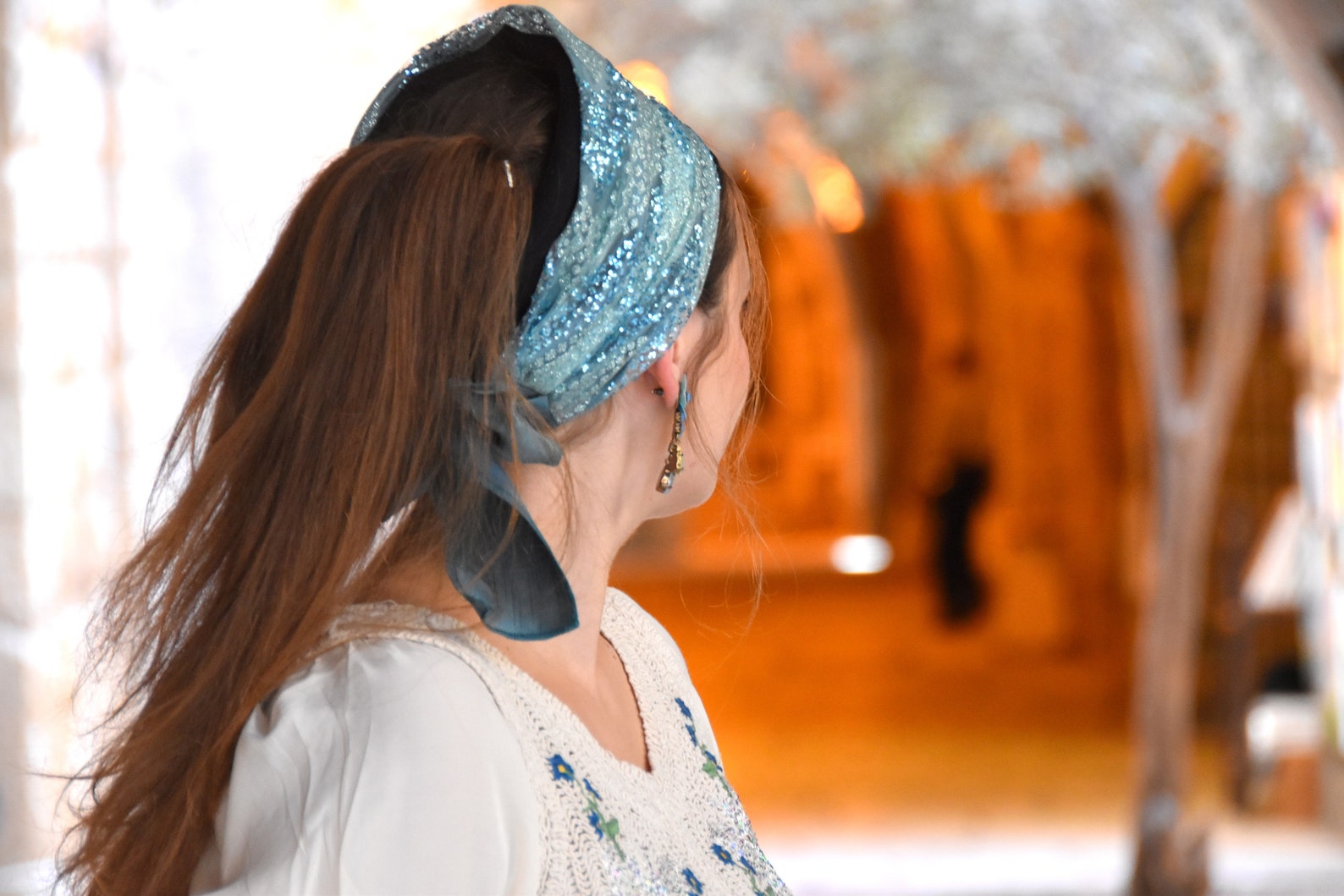 Halel Stunning Headband Amazing Bandana Tichel Hair Snood | Etsy