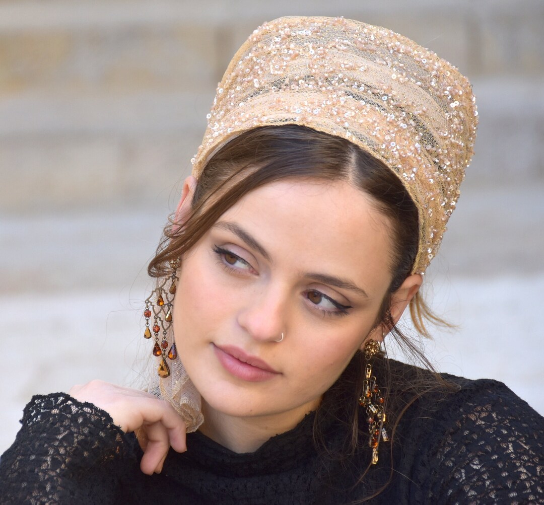 Flasher Gold Headband, Amazing Bandana, Tichel, Hair Snood, Head Scarf ...