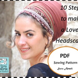 How to Sew Your HEADSCARF TICHEL Snood Tichel Pattern and Tutorial ...