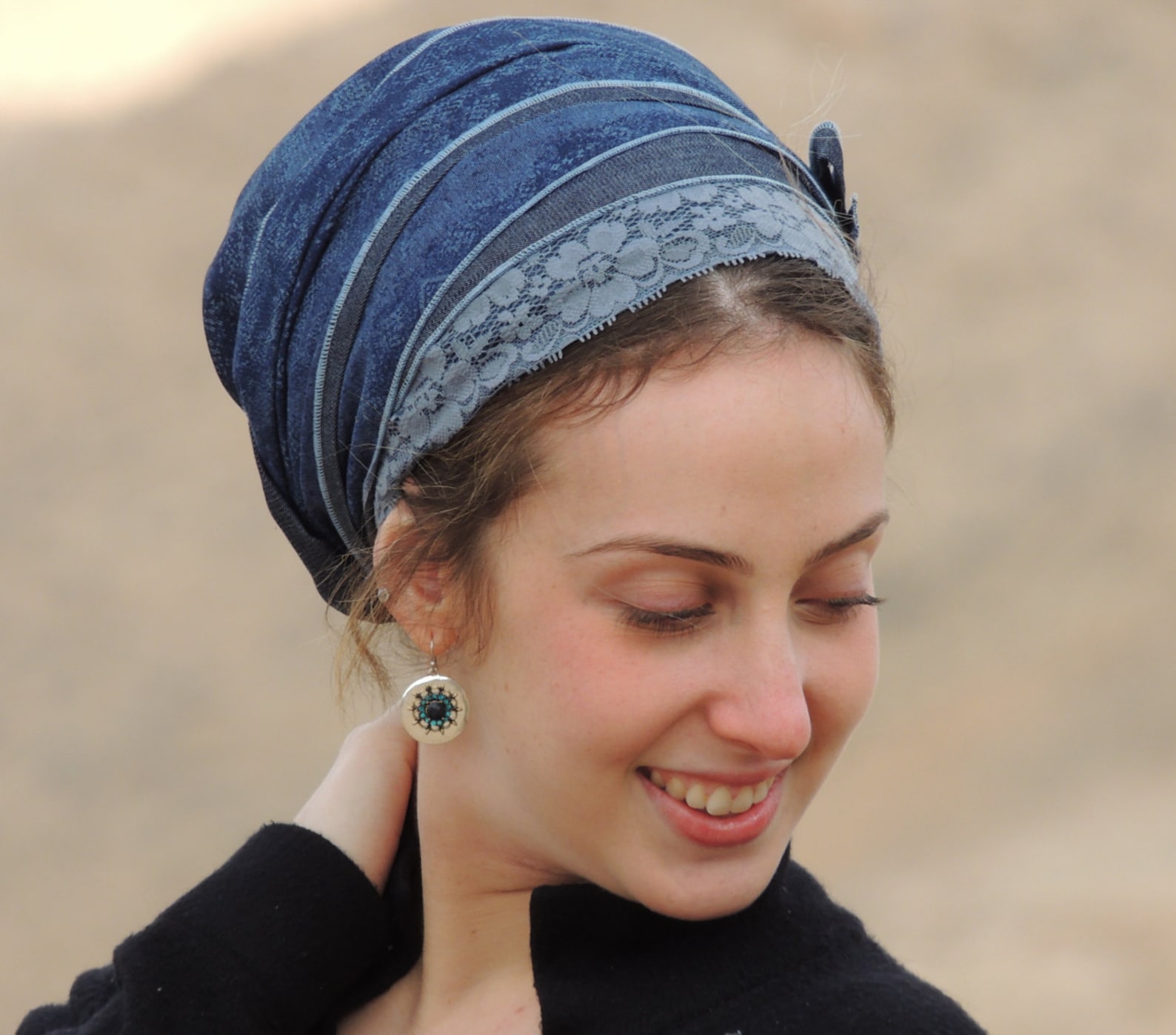 Lovely Jeans Sinar Tichel,hair Snood, Head Scarf,head Covering,jewish ...