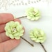 Lovely Apple Green Hair Pin Flower Vintage Style Flower Hair Clip, Hair ...
